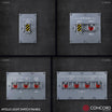 APOLLO LIGHT SWITCH PANEL WALLPLATES SINGLE DOUBLE TRIPLE QUAD GANG ...