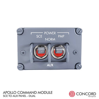 APOLLO COMMAND MODULE DUAL SWITCH PANEL - SCE to AUX – Concord Aerospace
