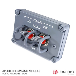 APOLLO COMMAND MODULE DUAL SWITCH PANEL - SCE to AUX – Concord Aerospace