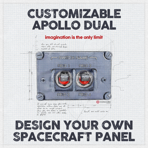 CUSTOMIZABLE APOLLO DUAL SWITCH PANEL – Concord Aerospace