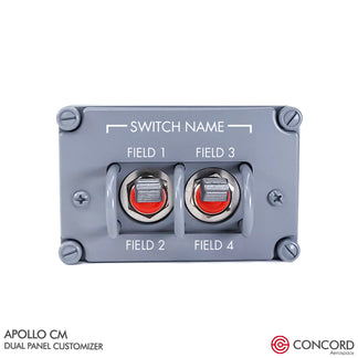 CUSTOMIZABLE APOLLO DUAL SWITCH PANEL – Concord Aerospace