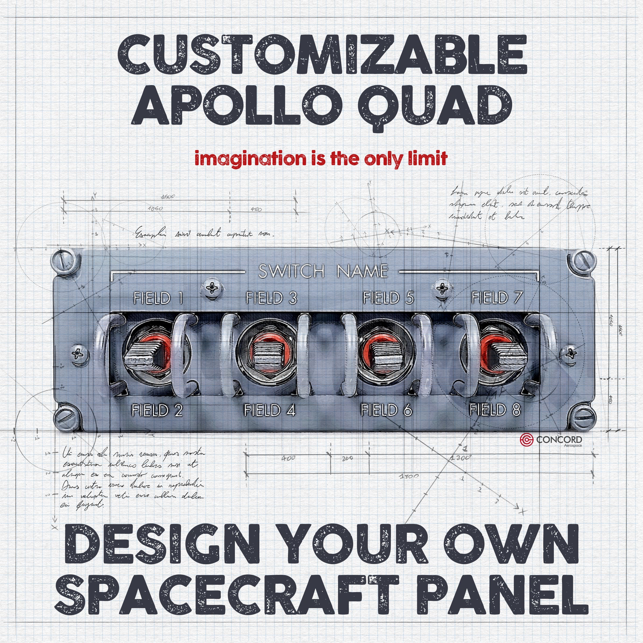 CUSTOMIZABLE APOLLO QUAD PANEL – Concord Aerospace