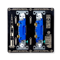 APOLLO LIGHT SWITCH PANEL WALLPLATES SINGLE DOUBLE TRIPLE QUAD GANG ...