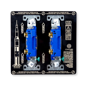 APOLLO LIGHT SWITCH PANEL WALLPLATES SINGLE DOUBLE TRIPLE QUAD GANG ...