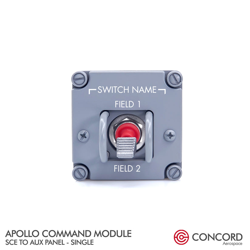 CUSTOMIZABLE APOLLO SINGLE SWITCH PANEL – Concord Aerospace