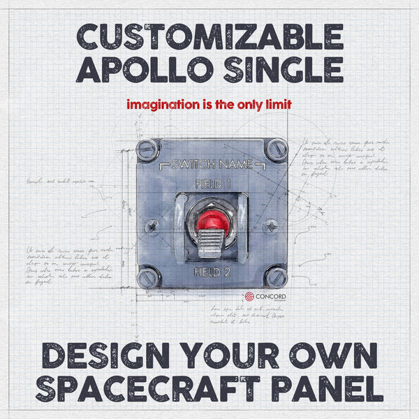 CUSTOMIZABLE APOLLO SINGLE SWITCH PANEL – Concord Aerospace