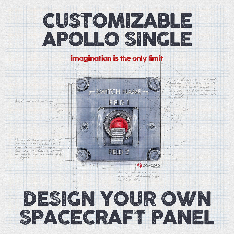 CUSTOMIZABLE APOLLO SINGLE SWITCH PANEL – Concord Aerospace