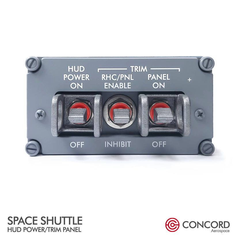 SPACE SHUTTLE FLIGHTDECK PANEL - HUD POWER / TRIM – Concord Aerospace