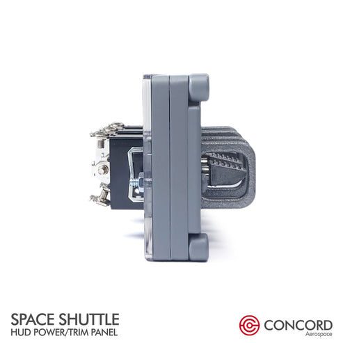 SPACE SHUTTLE FLIGHTDECK PANEL - HUD POWER / TRIM – Concord Aerospace