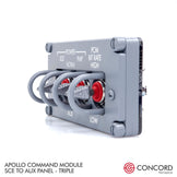 APOLLO COMMAND MODULE TRIPLE SWITCH PANEL - SCE to AUX – Concord Aerospace