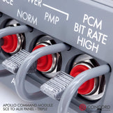 APOLLO COMMAND MODULE TRIPLE SWITCH PANEL - SCE to AUX – Concord Aerospace