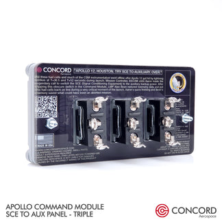 APOLLO COMMAND MODULE TRIPLE SWITCH PANEL - SCE to AUX – Concord Aerospace