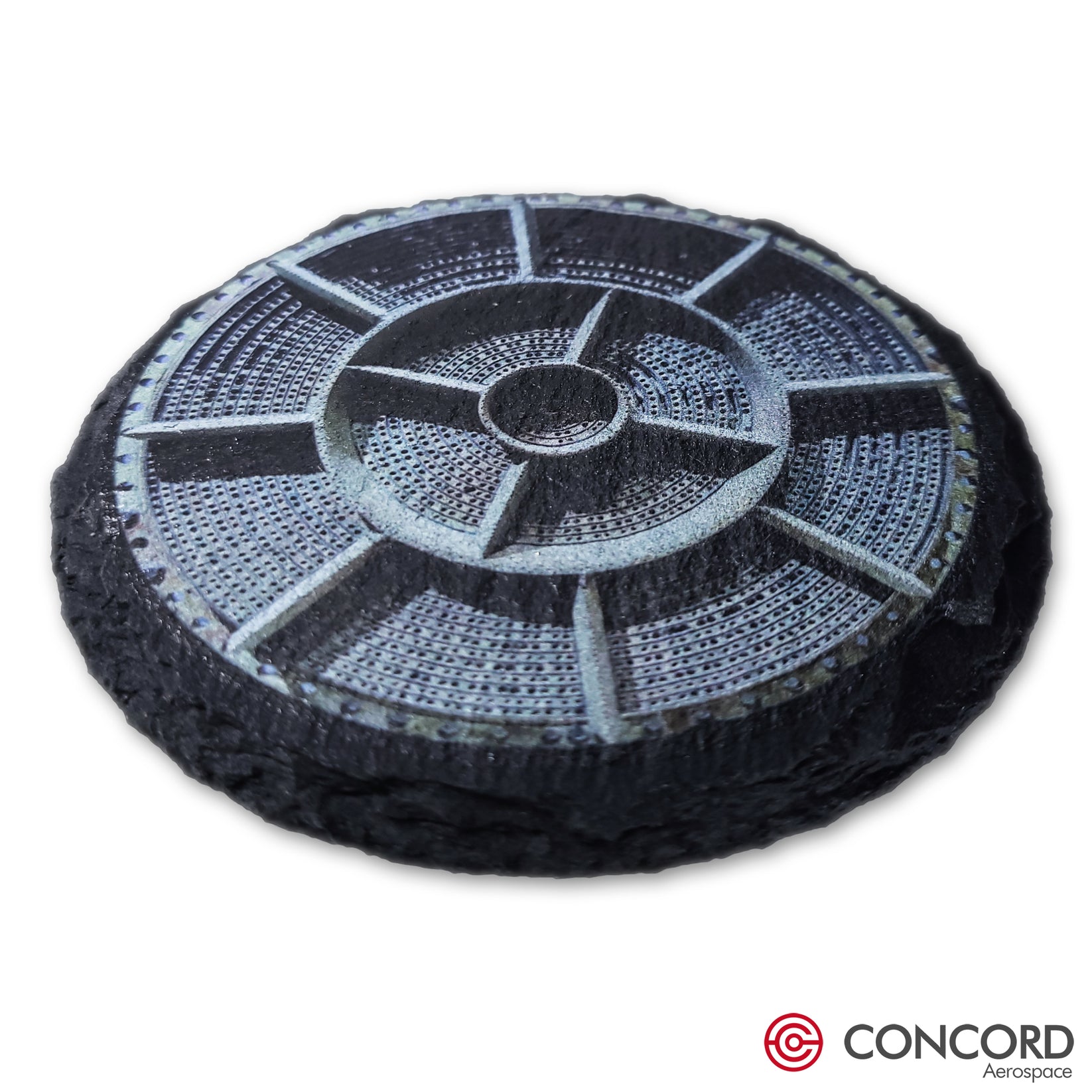 SATURN F1 ENGINE INJECTOR PLATE SLATE COASTER – Concord Aerospace