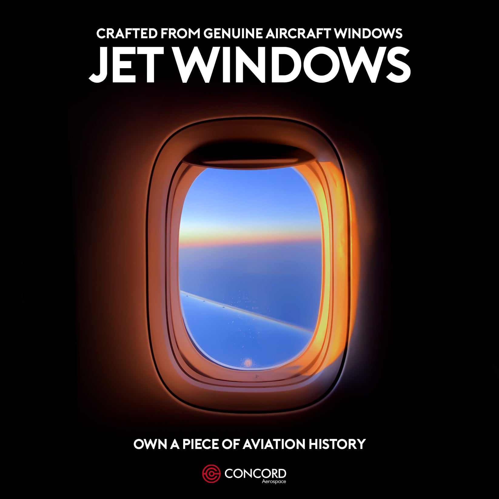 JET WINDOWS - PICTURE FRAMES CRAFTED FROM GENUINE AIRCRAFT WINDOWS ...