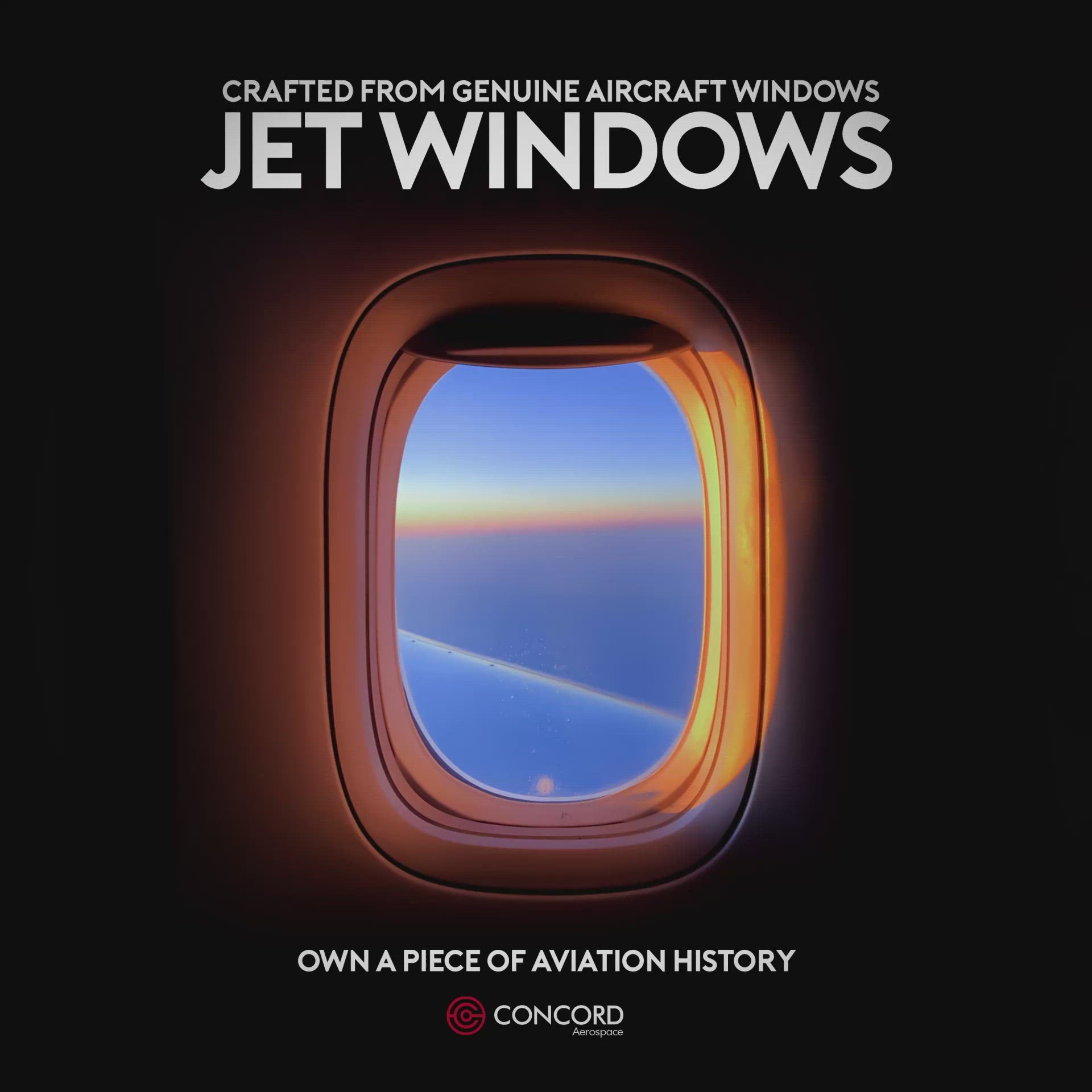 JET WINDOWS - PICTURE FRAMES CRAFTED FROM GENUINE AIRCRAFT WINDOWS ...